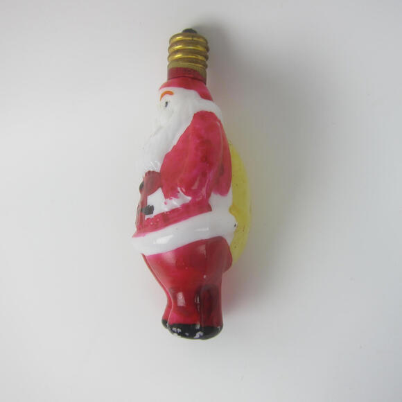 Holiday | Vintage Santa Claus Christmas Milk Glass Light Bulb Figural ...